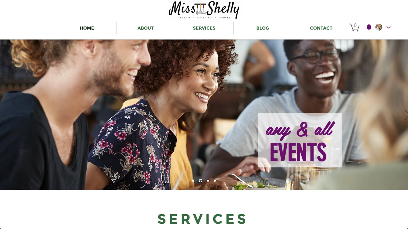 eCommerce Wix Website Design for Miss Shelly - Holly Goode