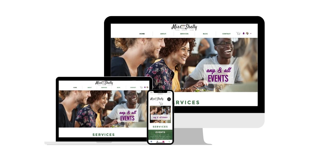 eCommerce Wix Website Design for Miss Shelly - Hey Holly Creative